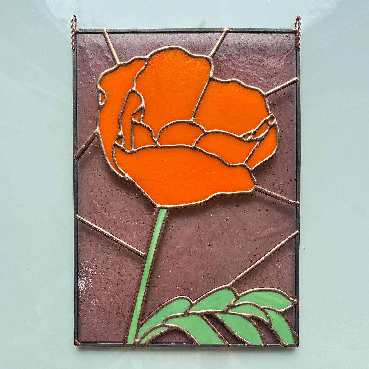 California Poppy Stained Glass – Kimber Key